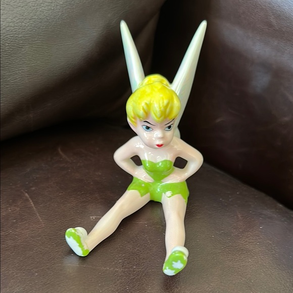 Disney | Art | Vintage Disney Tinkerbell Pouting Ceramic Figurine ...